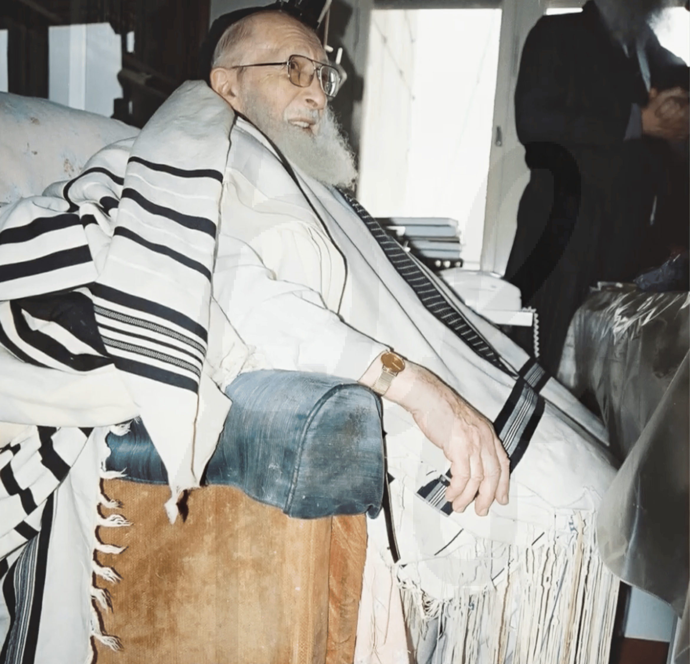 Rabbi Chaim Pinchas Scheinberg ZT"L - Blue Fringes - Techeiles ...
